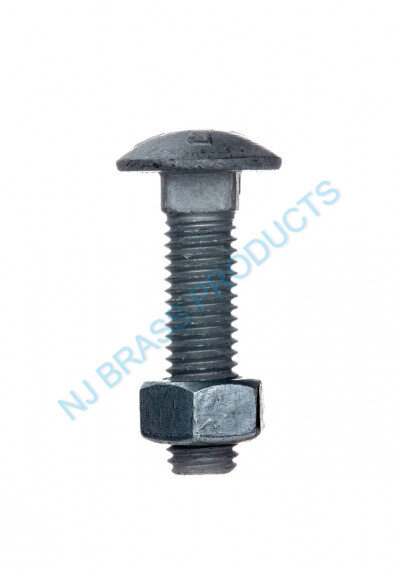 Galvanised Cup Head Bolts - Brass Plumbing Fitting
