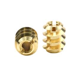 Brass Wood Inserts - Brass Plumbing Fitting